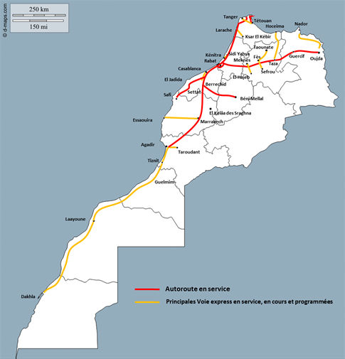 Chantier titanesque, la route express Tiznit-Dakhla se construit à 100 ...