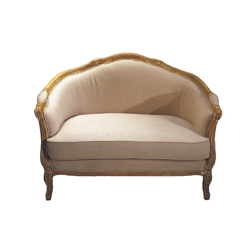 French Wood One Seat Lounge Chair | Exclusive Events Inc