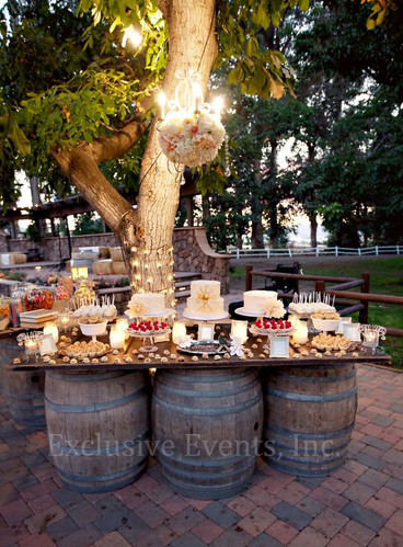 Wine Barrel Buffet Table | Exclusive Events Inc