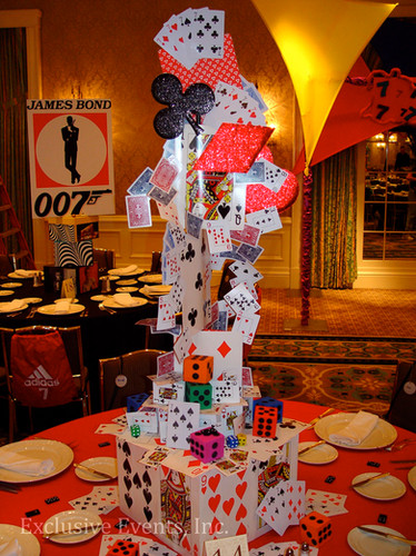 Playing Card Centerpiece | Exclusive Events Inc