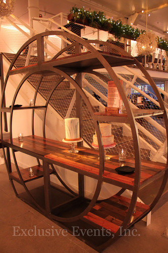 Cake Display Round Display Table | Exclusive Events Inc