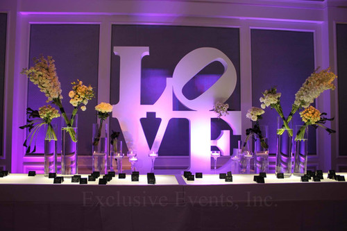 Custom LOVE Letters | Exclusive Events Inc