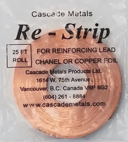 Reinforcement for Stained Glass Hinge Points