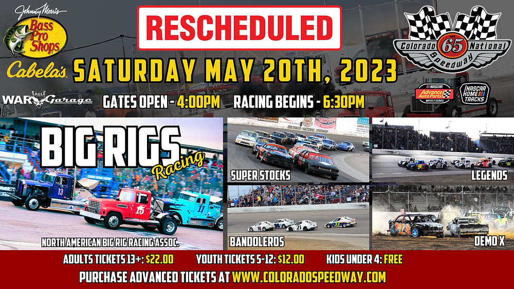 Big Rigs Rescheduled for this Saturday May 20th, 2023 | Colorado ...