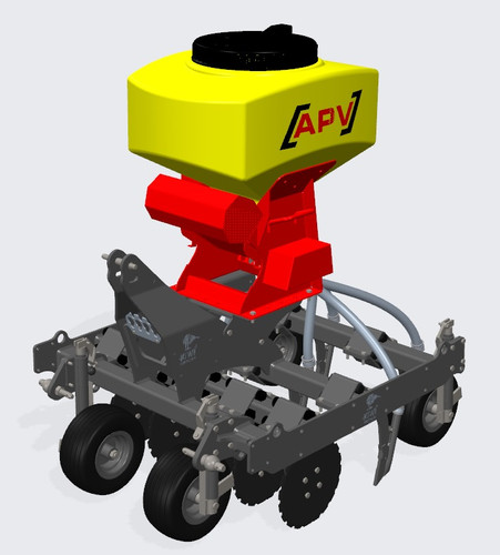 Semoir vignes 180 à 200cm avec dents de semis direct et disques, APV ...