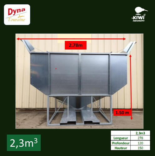 Dyna-box galvanisé - Spécial godet 2.3m3 | KIWI AGRONOMY
