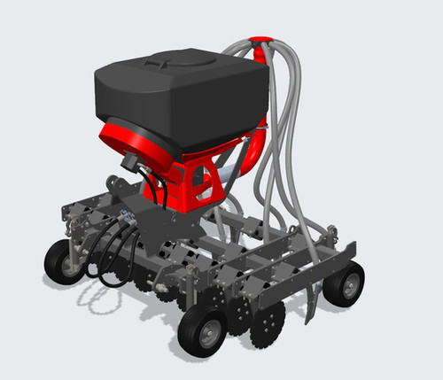 Semoir vignes 280-300cm avec dents et disques trancheurs | KIWI AGRONOMY