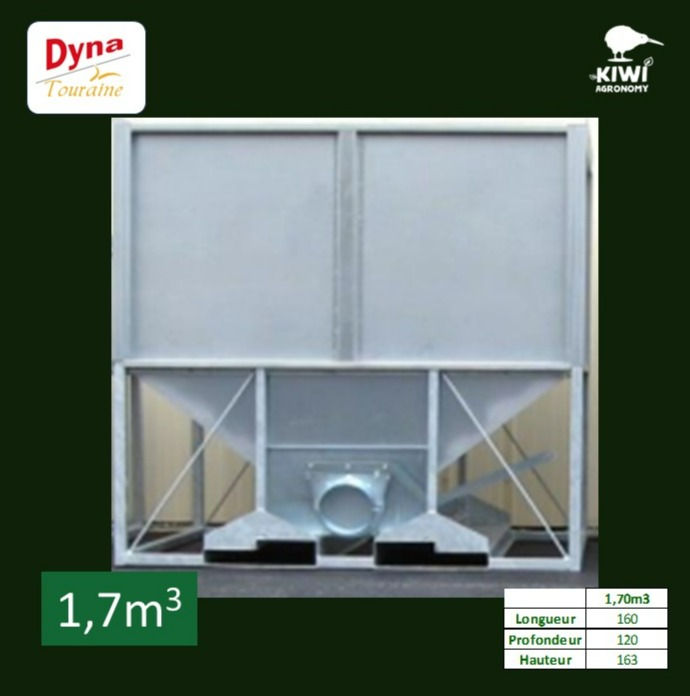 Dyna-box galvanisé 1,7m3 | KIWI AGRONOMY