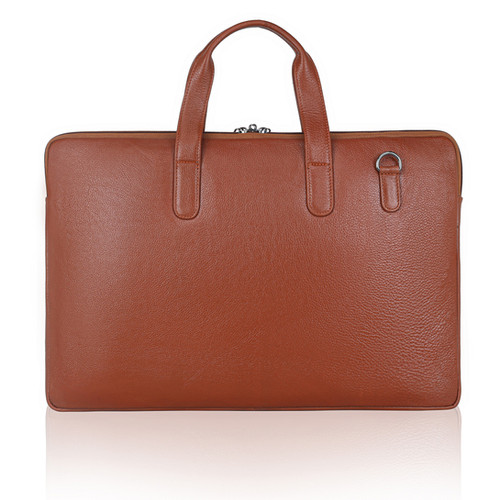 Leather Hive unisex Leather Slim|Compact Laptop Bag with Shoulder ...