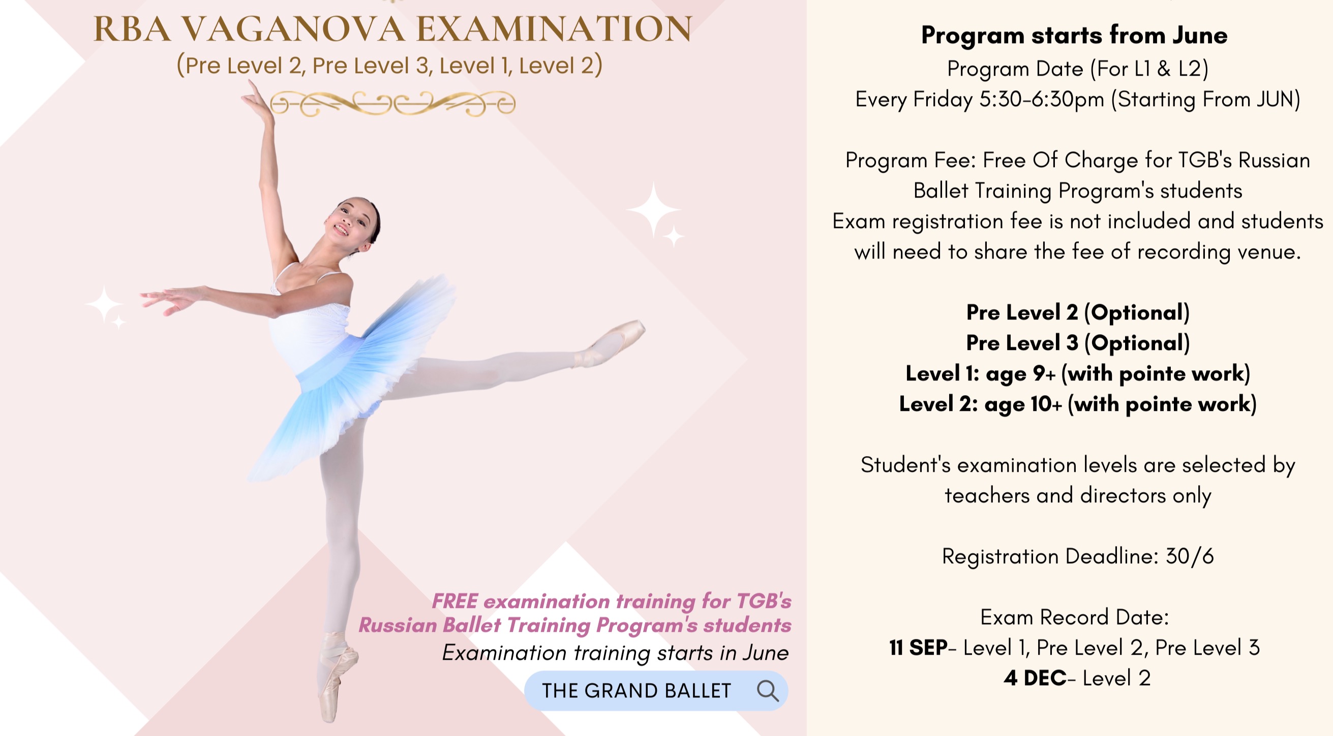 Vaganova Examination | The Grand Ballet