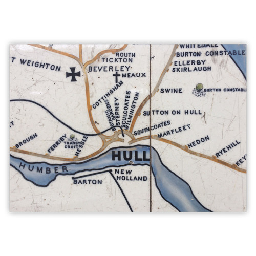 Beverley Map Postcard | SKU C-59355 |UK UK Postcards
