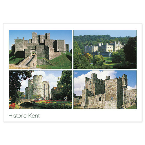 Kent Historic Compilation Postcard | SKU C-54825 |UK UK Postcards