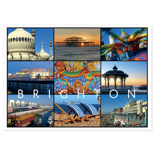Brighton Compilation Postcard | SKU C-54878 |UK UK Postcards