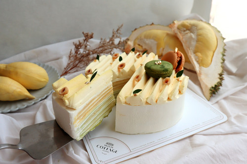 Durian cream crepe | sweetscottage