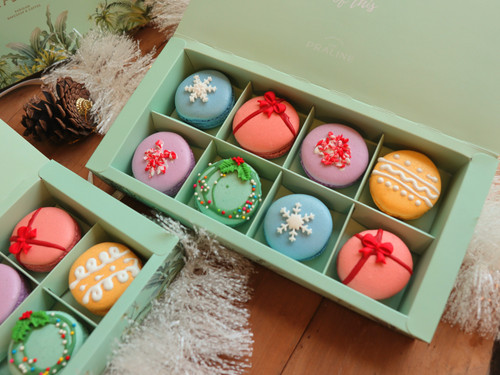 Santa Macaron 4 สี 6 รสชาติ | sweetscottage