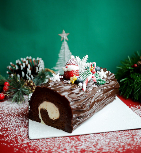 Santa chocolate roll | sweetscottage