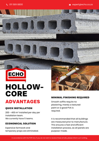 Echo Prestress Precast Concrete Slabs, Walls, Stairs & Beams