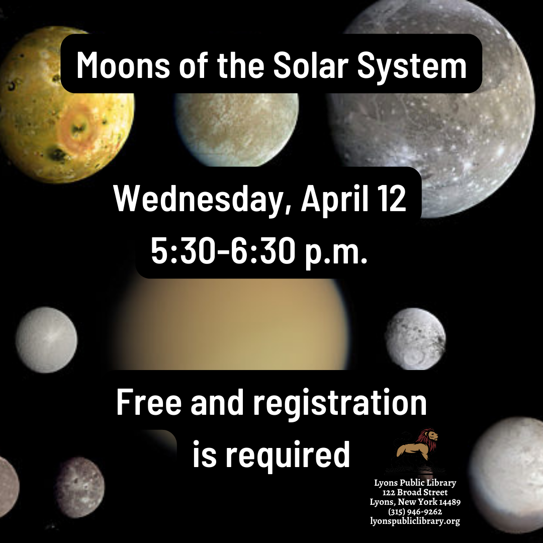 Moons of the Solar System | Lyons Main Street