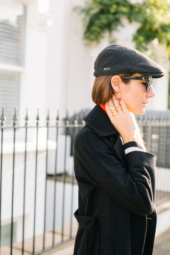 Smoked Grey Flat Cap | MOI London