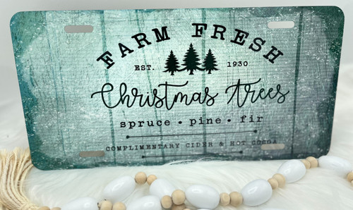 12 x 6 License Plate Christmas Trees | Mysite