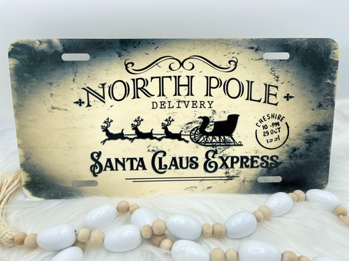 12 x 6 License Plate North Pole | Mysite