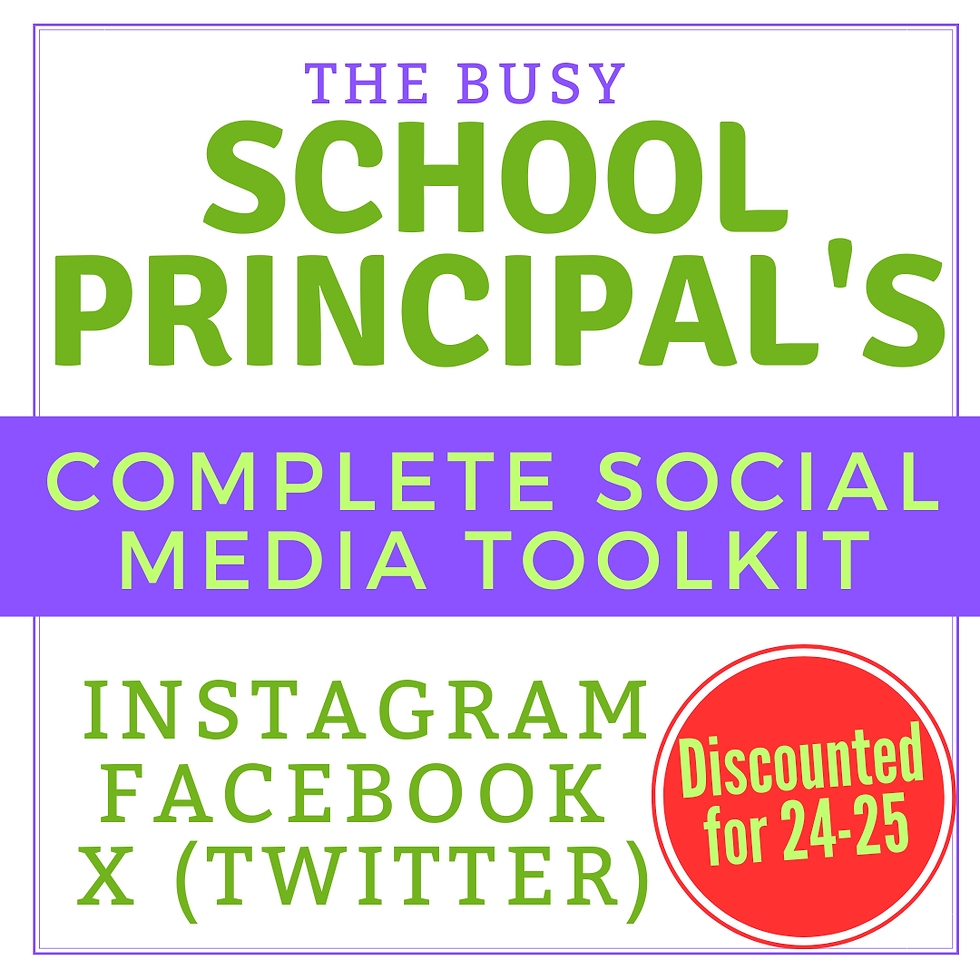 PRINCIPAL’S COMPLETE SOCIAL MEDIA TOOLKIT | Open Door Principal