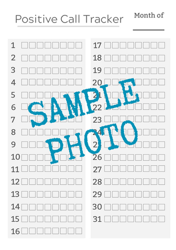 GRAY POSITIVE PHONE CALLS – GOAL TRACKER | Open Door Principal