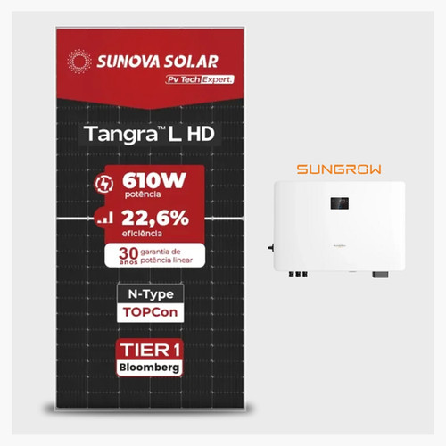 750 kWh - Kit SUNGROW | Vida Mais Solar