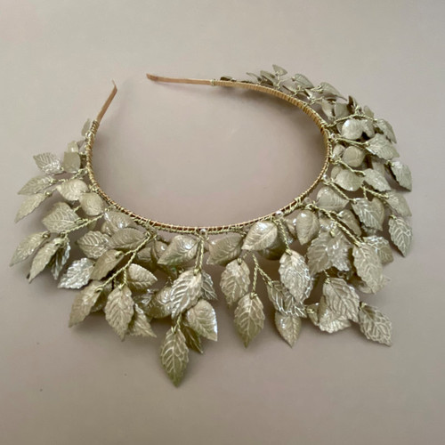 AR774 | Charlotte Full Leaf Tiara | May & Grace Bridal
