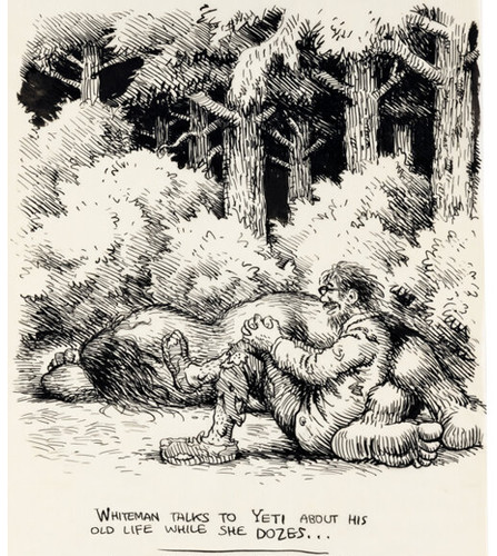 Robert Crumb Whiteman Meets Bigfoot Unpublished Production Illustration ...
