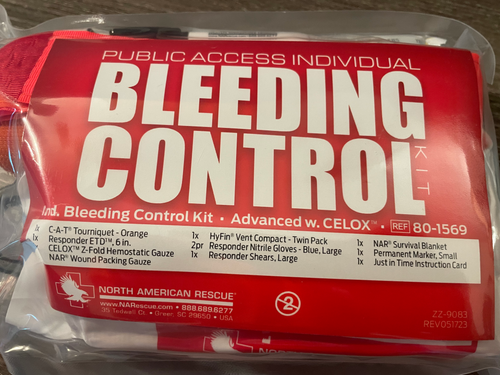 Public Access Individual Bleeding Control Kit - Advanced With Celox ...