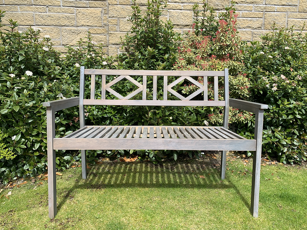 Wooden 2 seater bench | Sol Garden