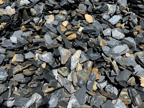 1" x 3" Black Slate Chips | CLSI