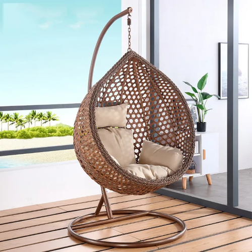 Swirl wicker swing chair | awahome