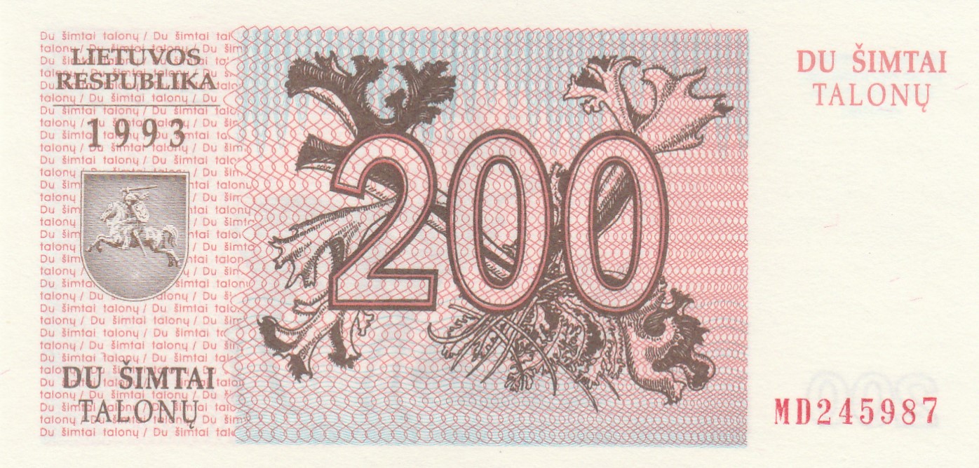 Lithuanian Wildlife, Eurasian Brown Bear: 500 Talonas (Lithuania, 1992 ...