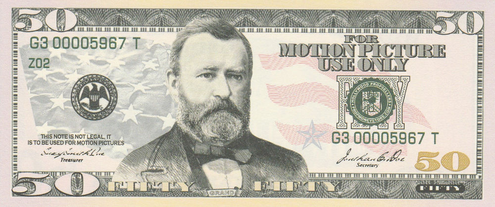 Money From The Movies, Film Prop Dollars #3: 50 Dollars (Motion Picture ...