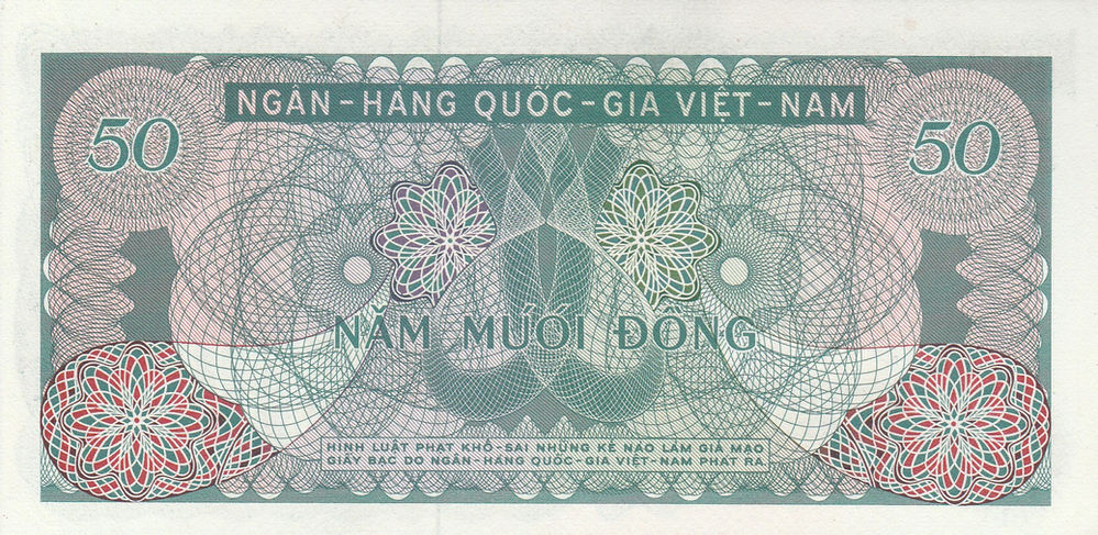 Notes Of The Vietnam Withdrawal, South Vietnam: 50 Dong (South Vietnam ...