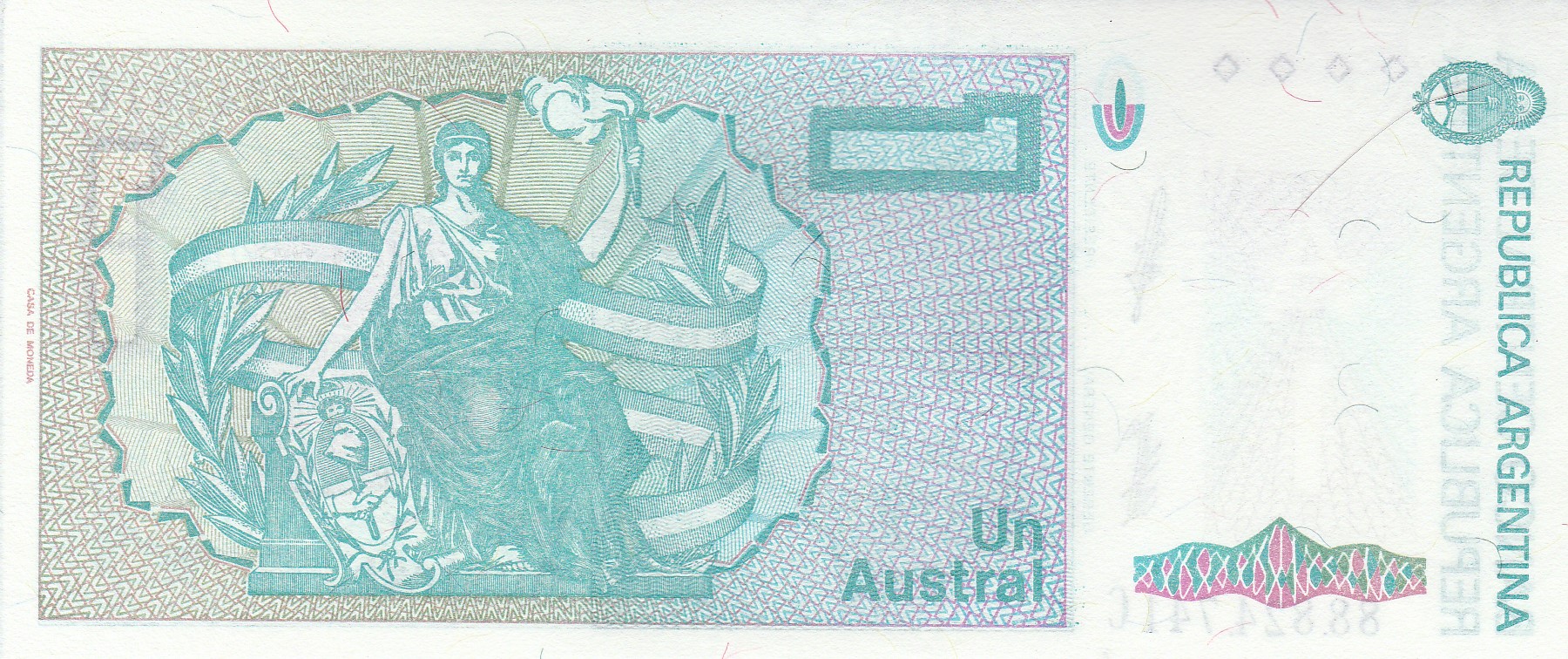 Argentine Austerity, The Founding President: 1 Austral (Argentina, 1985 ...