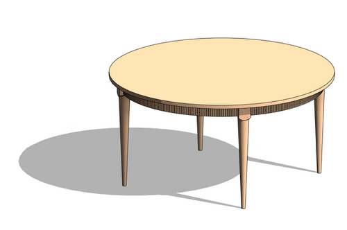 Providence 60" Round Table | Revit Workshop