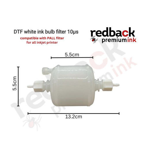 DTF white ink bulb filter 10μ for all inkjet printers | Redback Premium Ink