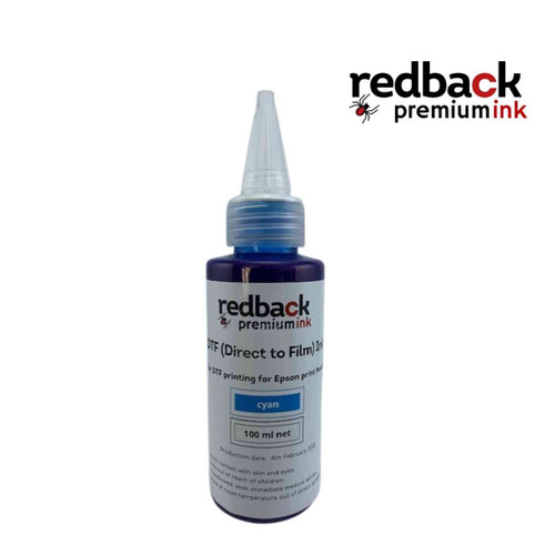 DTF premium ink CYMKW 100ml | Redback Premium Ink