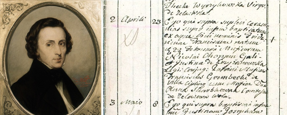 Roots of French-Polish genius Fryderyk Chopin | Scans of documents