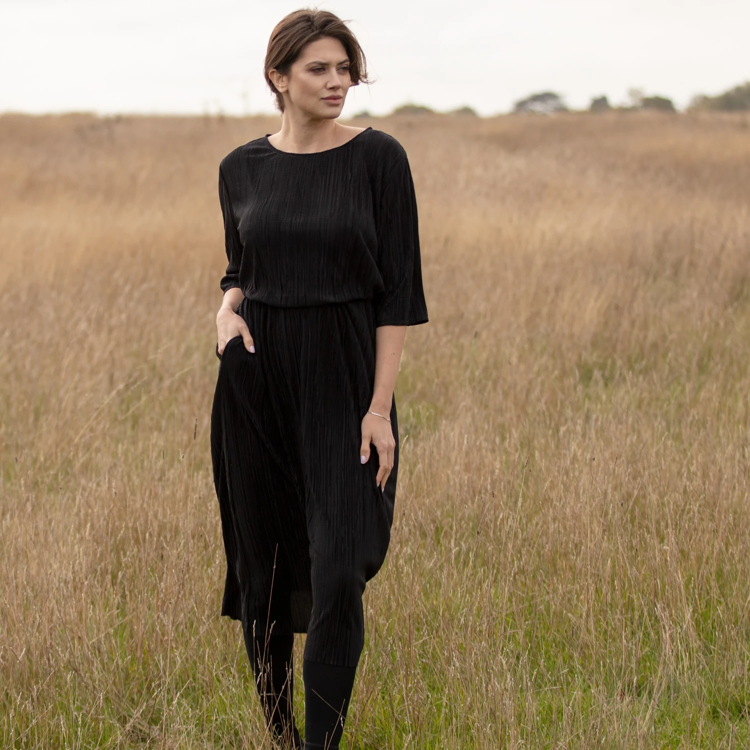 Helena Flexi Dress - Wear Three Ways - Black | KUTLondon