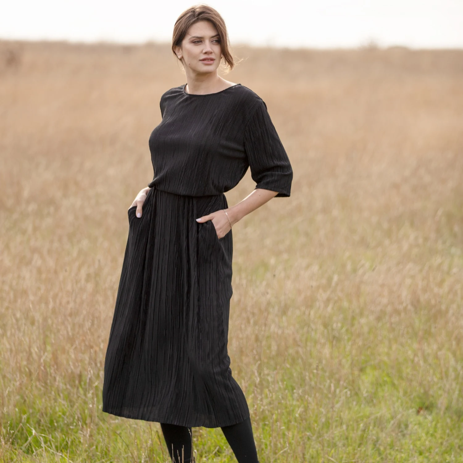 Helena Flexi Dress - Wear Three Ways - Black | KUTLondon