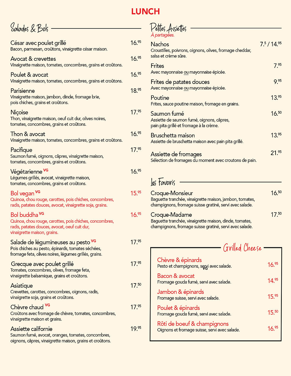 Menu | Café Passion