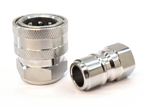 316 Stainless Steel Pressure Washer Coupling Set with 3/8" BSP Thread ...