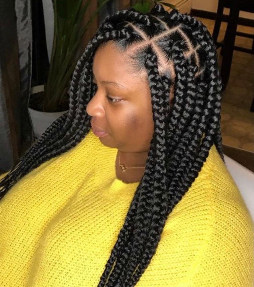 Large Knotless Braid TAKE DOWN | Sit Down Take Down