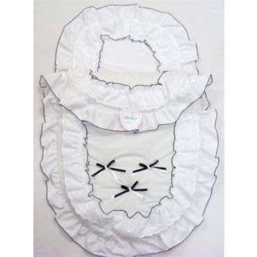 Ruffle Quilted Pram Set G004 KINDER | Mott & Gido Ltd