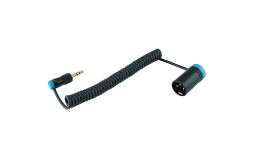 Coiled 3.5mm TRS to XLR-3M Sennheiser G4 Low-Profile Output cable ...