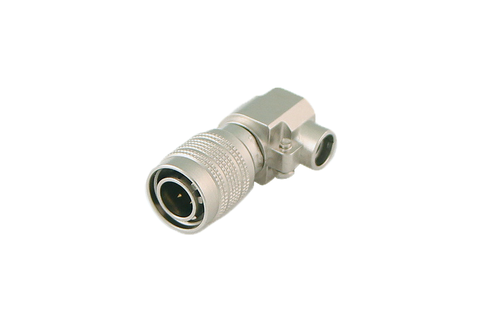 4-pin Male Right Angle DC connector, Push-pull, Cable mount | Cable ...